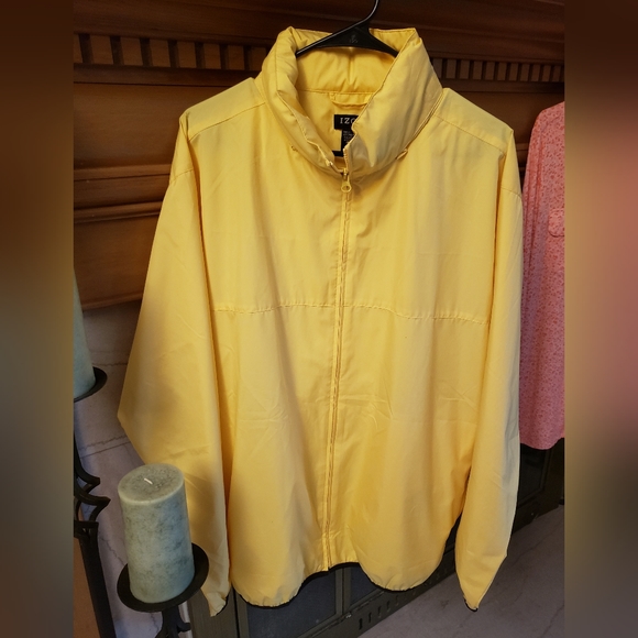 Izod | Jackets & Coats | Mens Women But Mens Large Yellow Rainwind Coat ...